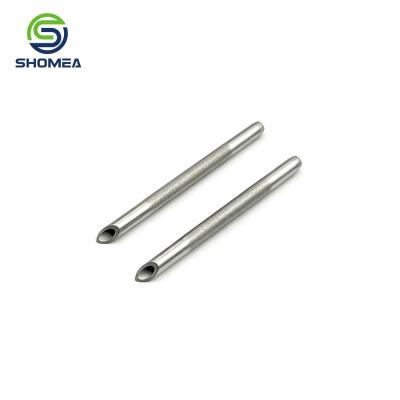 China SHOMEA Medical Grade Stainless Steel Tri-Beveled Pen-Tip Needle with Sandblasted Grip for sale