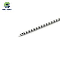 China SHOMEA Medical Grade Back-Beveled Tip Bare Needle with Precision Angled Cut for sale