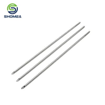 China SHOMEA Medical Grade Back-Beveled Tip Bare Needle with Precision Angled Cut for sale