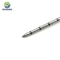 China SHOMEA Medical Grade Stainless Steel Coaxial Biopsy Needle with Green Luer Lock Hub & Depth Markings for sale