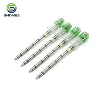 China SHOMEA Medical Grade Stainless Steel Coaxial Biopsy Needle with Green Luer Lock Hub & Depth Markings for sale