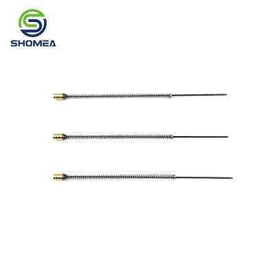China SHOMEA Medical Grade Nitinol Replacement Core with Stainless Steel Spring Sheath & Gold-Plated Luer Lock Base for sale
