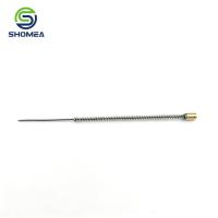 China SHOMEA Medical Grade Nitinol Replacement Core with Stainless Steel Spring Sheath & Gold-Plated Luer Lock Base for sale