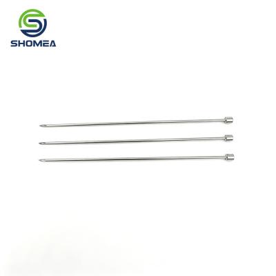 China SHOMEA Medical Grade Stainless Steel Beveled Point Needle with Ring Base for sale