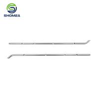 China SHOMEA Medical Grade Stainless Steel Plasma Outer Tube with Side Holes & Angled Tip for sale