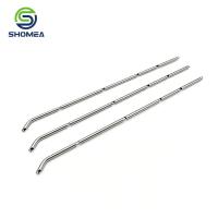 China SHOMEA Medical Grade Stainless Steel Plasma Outer Tube with Side Holes & Angled Tip for sale