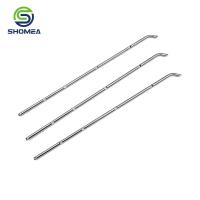 China SHOMEA Medical Grade Stainless Steel Plasma Outer Tube with Side Holes & Angled Tip for sale
