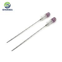 China SHOMEA Medical Grade Stainless Steel 17G Coaxial Biopsy Needle with Depth Markings & Luer Lock Hub for sale
