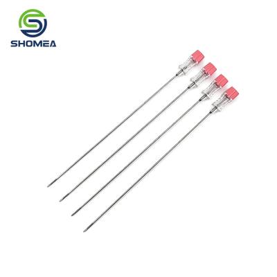 China SHOMEA Medical Grade Stainless Steel 18G Chiba Needle with Depth Markings & Luer Lock Hub for sale