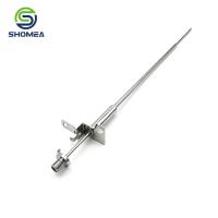 China SHOMEA Medical Grade Stainless Steel IVD Side-Port Precision Sampling Needle with Customizable Mounting Flange for sale