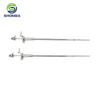 China SHOMEA Medical Grade Stainless Steel Side-Port IVD Sampling Needle with Threaded Connector & Mounting Bracket for sale