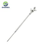 China SHOMEA Medical Grade Stainless Steel Side-Port IVD Sampling Needle with Threaded Connector & Mounting Bracket for sale