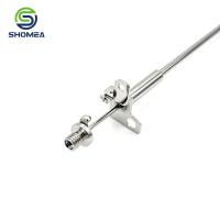 China SHOMEA Medical Grade Stainless Steel Side-Port IVD Sampling Needle with Threaded Connector & Mounting Bracket for sale