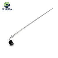 China SHOMEA Medical-Grade Stainless Steel L-Shaped Adjustable Puncture Needle for IVD with Black Knob & Fixation Sleeve for sale