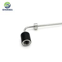 China SHOMEA Medical-Grade Stainless Steel L-Shaped Adjustable Puncture Needle for IVD with Black Knob & Fixation Sleeve for sale