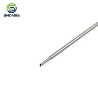 China SHOMEA Medical-Grade Stainless Steel L-Shaped Adjustable Puncture Needle for IVD with Black Knob & Fixation Sleeve for sale