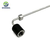 China SHOMEA Medical-Grade Stainless Steel L-Shaped Adjustable Puncture Needle for IVD with Black Knob & Fixation Sleeve for sale