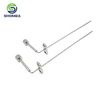 China SHOMEA Medical-Grade Stainless Steel L-Shaped Adjustable Puncture Needle for IVD with Fixation Flange & Knurled Knob for sale