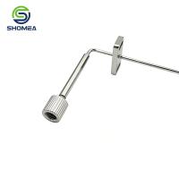 China SHOMEA Medical-Grade Stainless Steel L-Shaped Adjustable Puncture Needle for IVD with Fixation Flange & Knurled Knob for sale