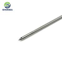 China SHOMEA Medical Grade 316L Stainless Steel IVD Micro Sampling Needle with Threaded Hub for sale
