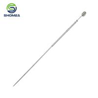 China SHOMEA Medical Grade 316L Stainless Steel IVD Micro Sampling Needle with Knurled Fixation Flange&Threaded Hub for sale