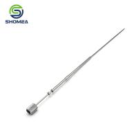 China SHOMEA Medical Grade 316L Stainless Steel IVD Micro Sampling Needle with Knurled Fixation Flange&Threaded Hub for sale