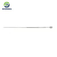 China SHOMEA Medical Grade 316L Stainless Steel IVD Micro Sampling Needle with Knurled Fixation Flange&Threaded Hub for sale