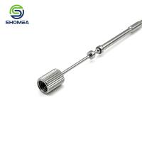China SHOMEA Medical Grade 316L Stainless Steel IVD Micro Sampling Needle with Knurled Fixation Flange&Threaded Hub for sale