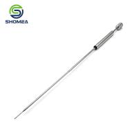 China SHOMEA Medical Grade 316L Stainless Steel IVD Micro Sampling Needle with Knurled Fixation Flange&Threaded Hub for sale