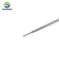 China SHOMEA Medical Grade 316L Stainless Steel IVD Micro Sampling Needle with Knurled Fixation Flange&Threaded Hub for sale