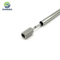 China SHOMEA Medical Grade 316L Stainless Steel IVD Micro Sampling Needle with Knurled Fixation Flange&Threaded Hub for sale