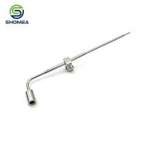 China SHOMEA Medical Grade Stainless Steel Precision Bent Sampling Needle for IVD with Fixator & Side Interface for sale
