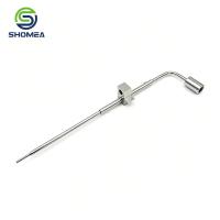 China SHOMEA Medical Grade Stainless Steel Precision Bent Sampling Needle for IVD with Fixator & Side Interface for sale