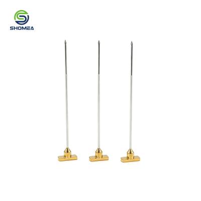China SHOMEA Medical Stainless Steel 3 - sided Beveled FUE Hair Transplant Needle with T-handle for sale