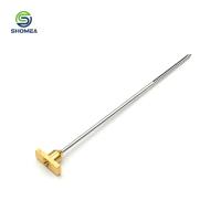 China SHOMEA Medical Stainless Steel 3 - sided Beveled FUE Hair Transplant Needle with T-handle for sale
