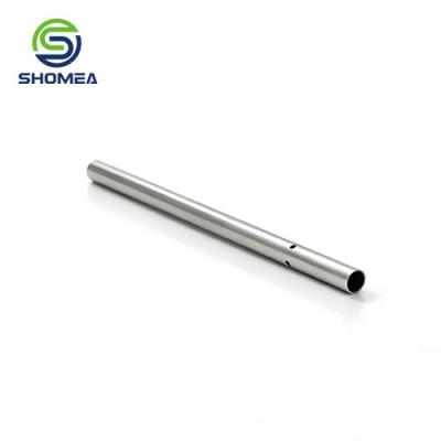 China Custom Seamless Stainless Steel Perforated Tube With Four Precision Drilled Side Holes for sale