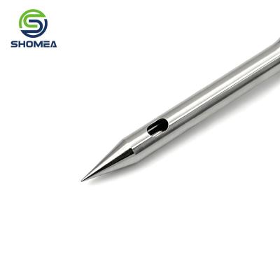 China Customized 11G Precision Pencil Point Side Hole Needle with Luer Hub for sale