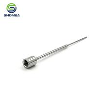 China Customized Stainless‑Steel IVD Aspiration Needle with Knurled Internal Thread Hub for sale