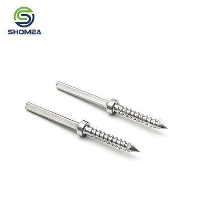 China Customized Stainless Steel Solid Threaded Pin With Square Drive Shaft for sale