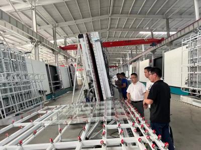 China 2M Height Automatic Double Glazing Making Machine With Automatic Sealing Robot for sale