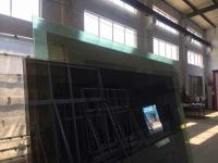 China Smart Vertical Insulating Glass Edge Deleting Machine In Blue And Black for sale