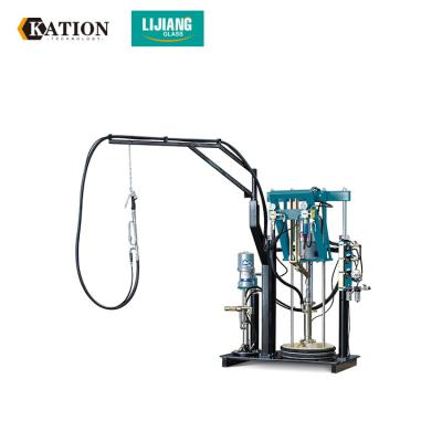 China Manual Two Pump Sealant Spreading Machine For Insulating Glass 4L/Min for sale