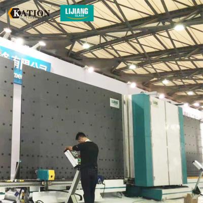 China Automated Vertical Insulating Glass Sealant Spreading Machine 12-50mm Thickness for sale