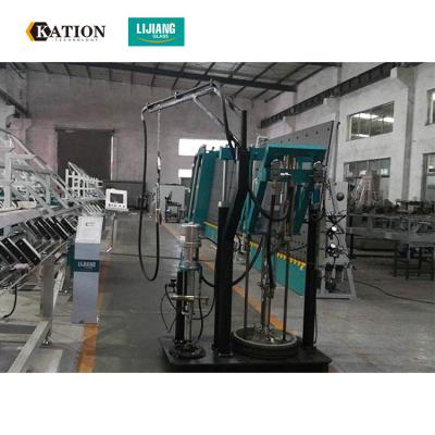 China Two Pump Sealant Spreading Machine For Hollow Glass , Silicone Extruder Machine for sale