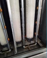 China Custom Made Vertical Glass Washing Machine With Soft Brushes Stainless Steel for sale