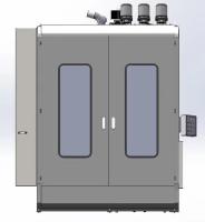 China Low Power Consumption Vertical Glass Washing Machine 2000mm*2500mm Max Glass Size for sale