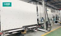 China Vertical Automatic Low E Glass Deleting Machine For Insulating Glass Production Line for sale