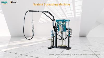 China 2 Part Silicone Extruder Machine Secondary Sealing Machine For Insulating Glass Making for sale