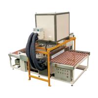 China Soft Brushes Energy Saving 70% Horizontal Glass Washing Machine for sale