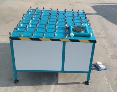 China 2000mm Rotating Glass Turning Table Sealant Extruder With Rollers for sale